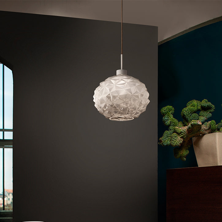 Handmade Contemporary Small Single Pendant Ceiling Lamp with Murano ...