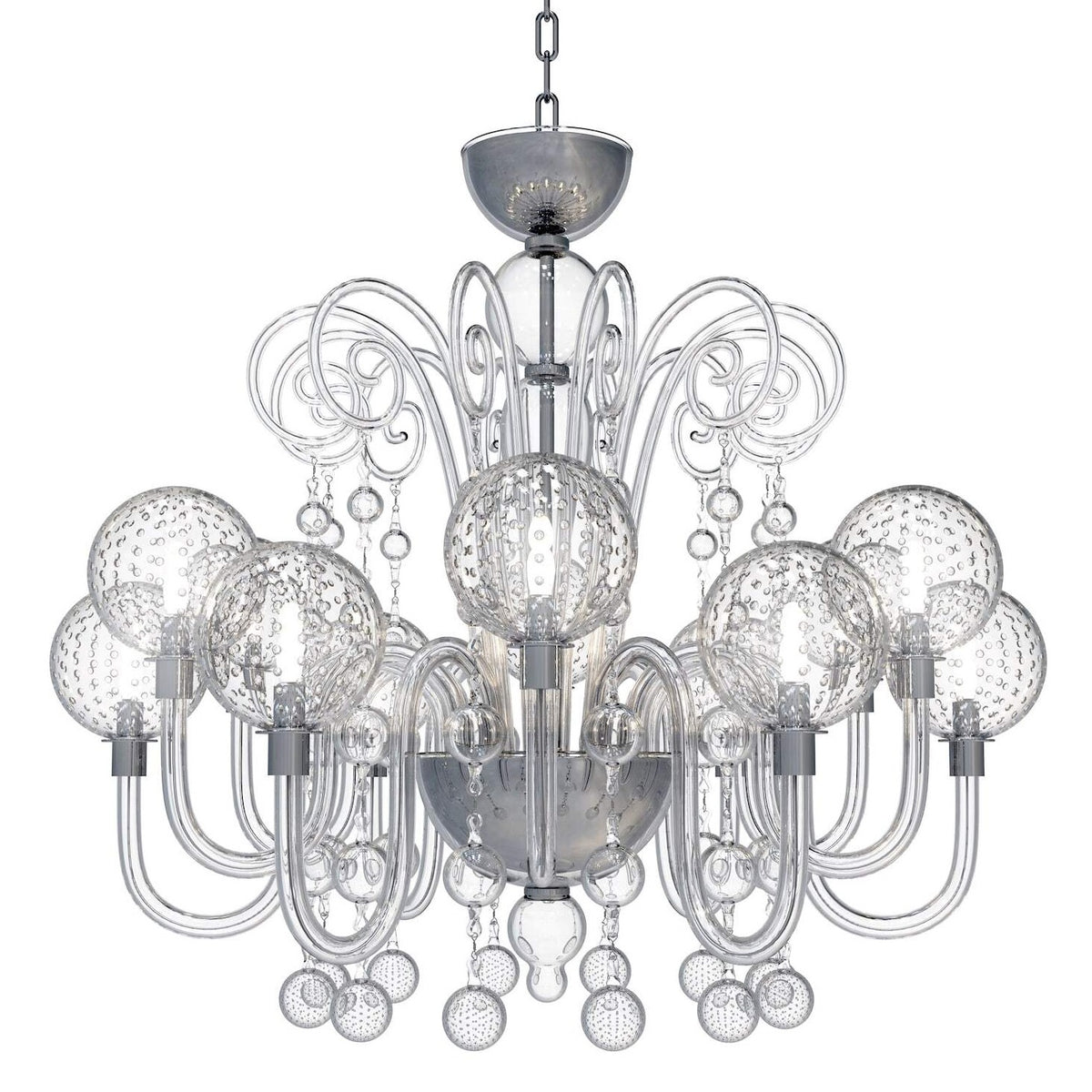 Galileo 12 Light Chandelier | Piumati — Italian Lighting