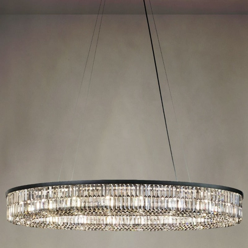 Masiero Palladio - Oval Pendant or Flush Fitting — Italian Lighting