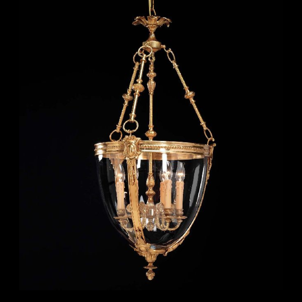 6 Light Bespoke Brass Lantern — Italian Lighting