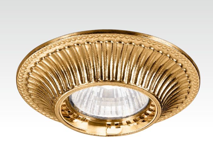 Gold Recessed Light Fitting | Round Recessed Light — Italian Lighting