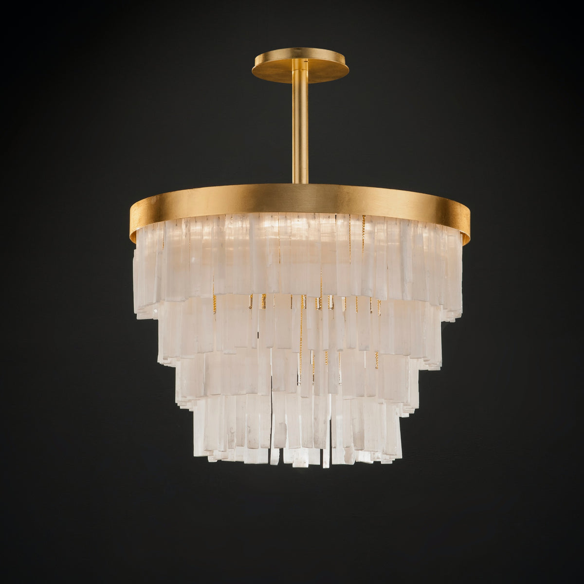Modern Rock Crystal Chandelier With Custom Frame Finishes — Italian ...