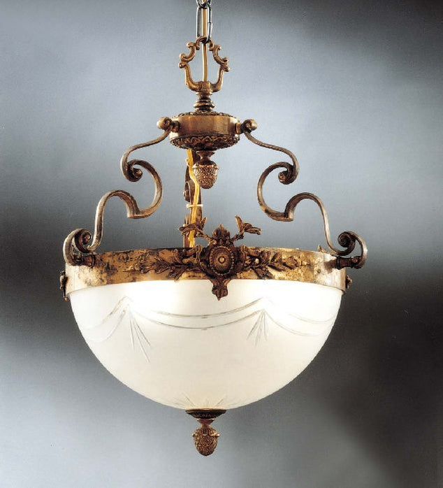 Traditional Metal Pendant — Italian Lighting
