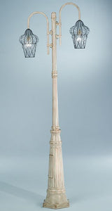 Italian Murano crystal lamp post light | formal designer garden light ...