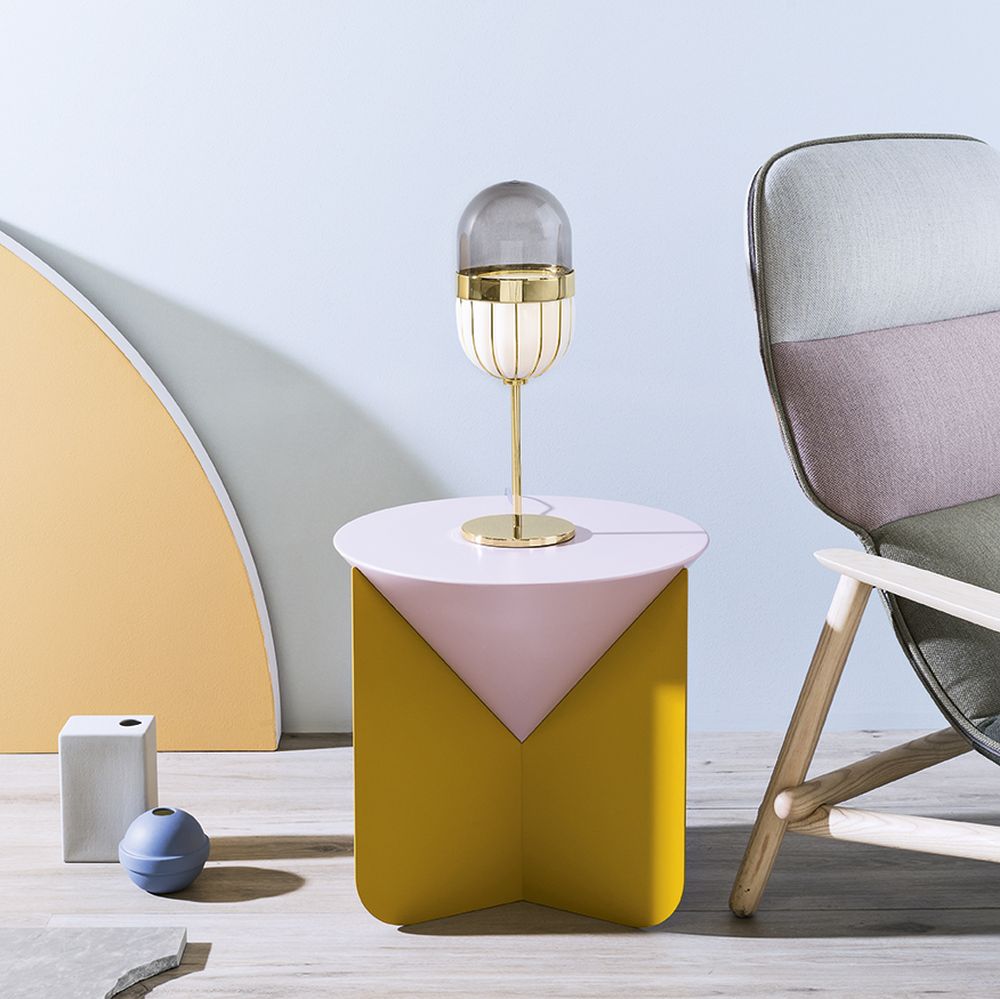 Refined Caged Gold Metal Table Light | Interior Design Table Lamps ...